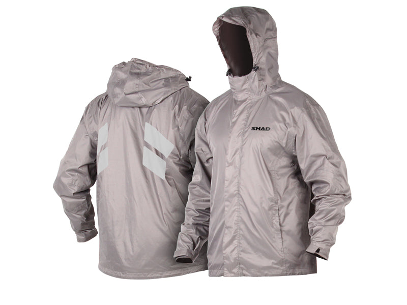 X0SR55M Silver Rain Jacket (M) - Waterproof & Durable | Shad USA — SHAD USA