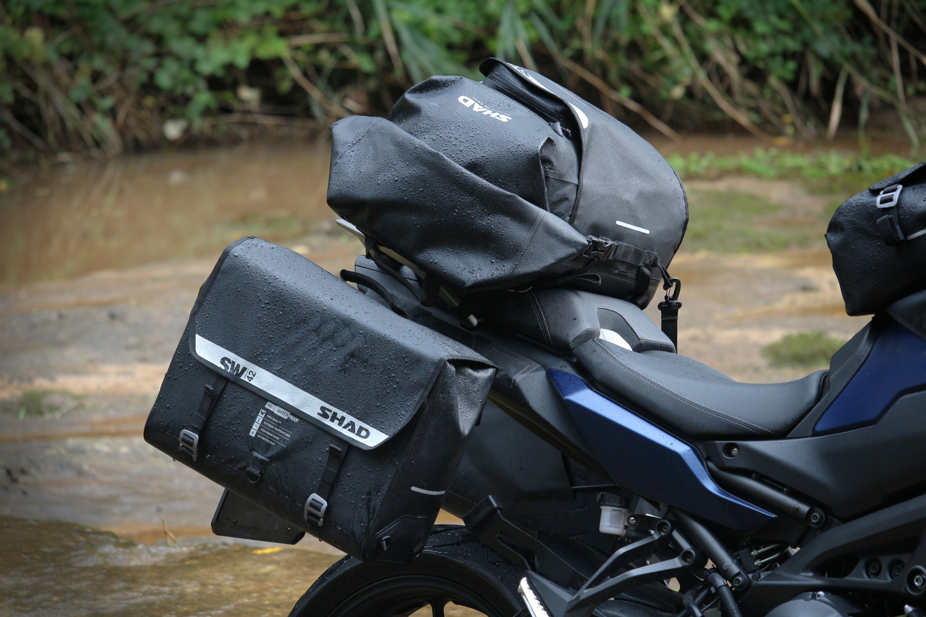 SHAD SW42 Waterproof Saddlebags – 50L Motorcycle Storage | SHAD USA