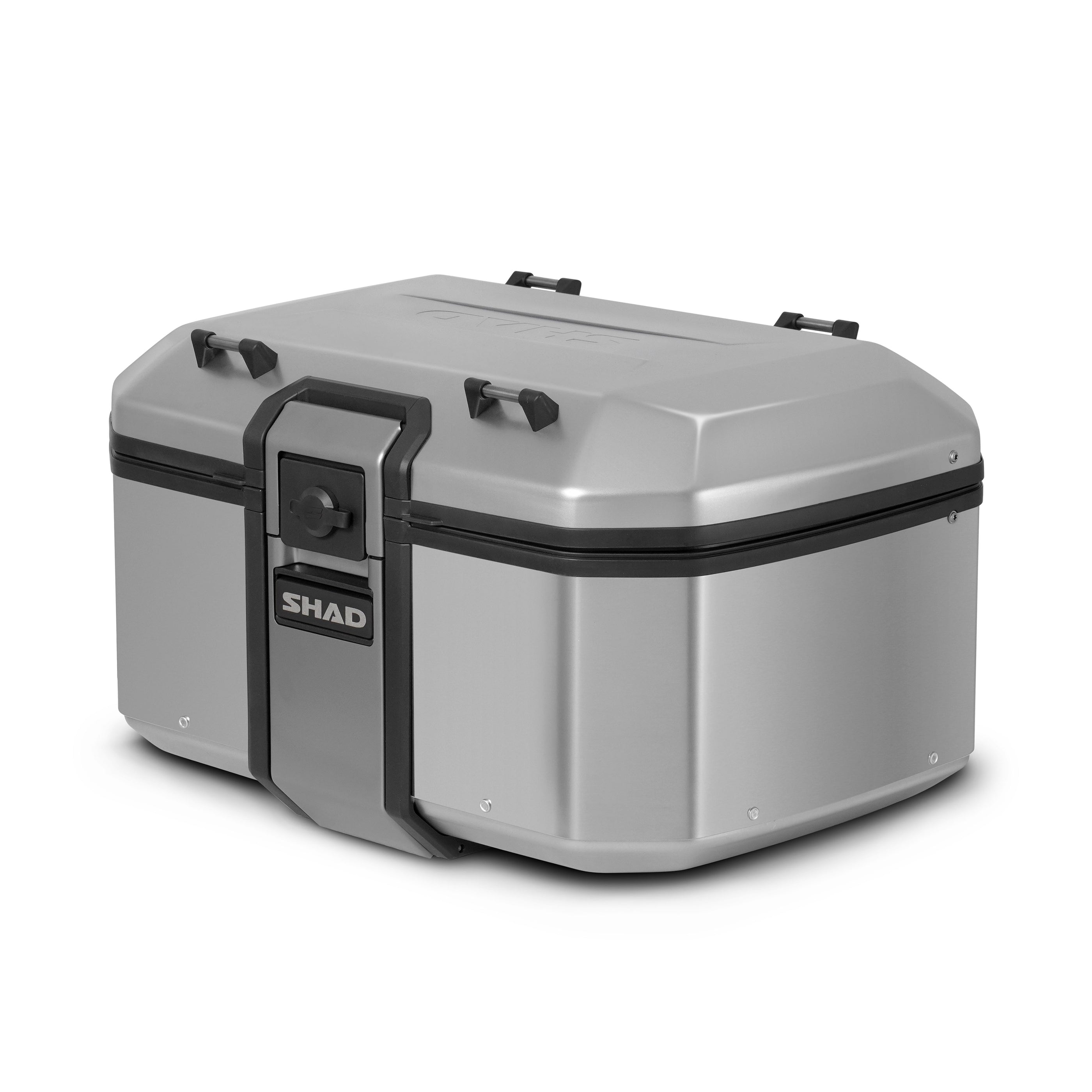 SHAD TERRA TR55 Silver Aluminum Top Case (2) Helmets | SHAD — SHAD USA