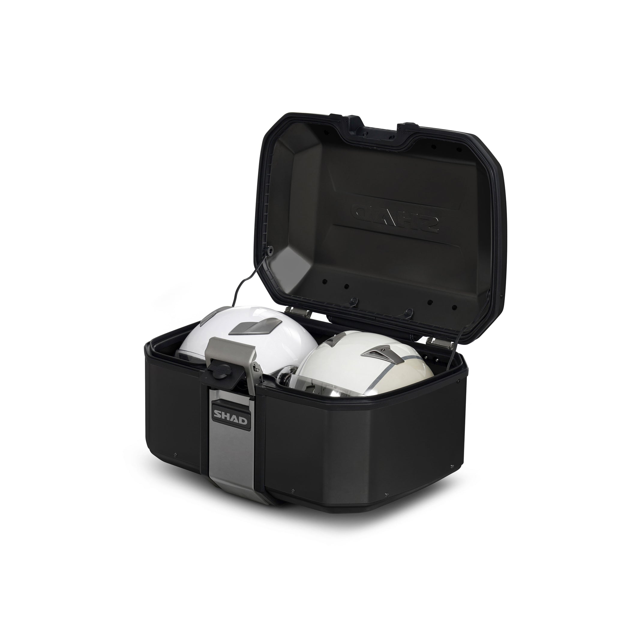 SHAD TERRA TR55 BLACK Aluminum Top Case (2) Helmets | SHAD — SHAD USA