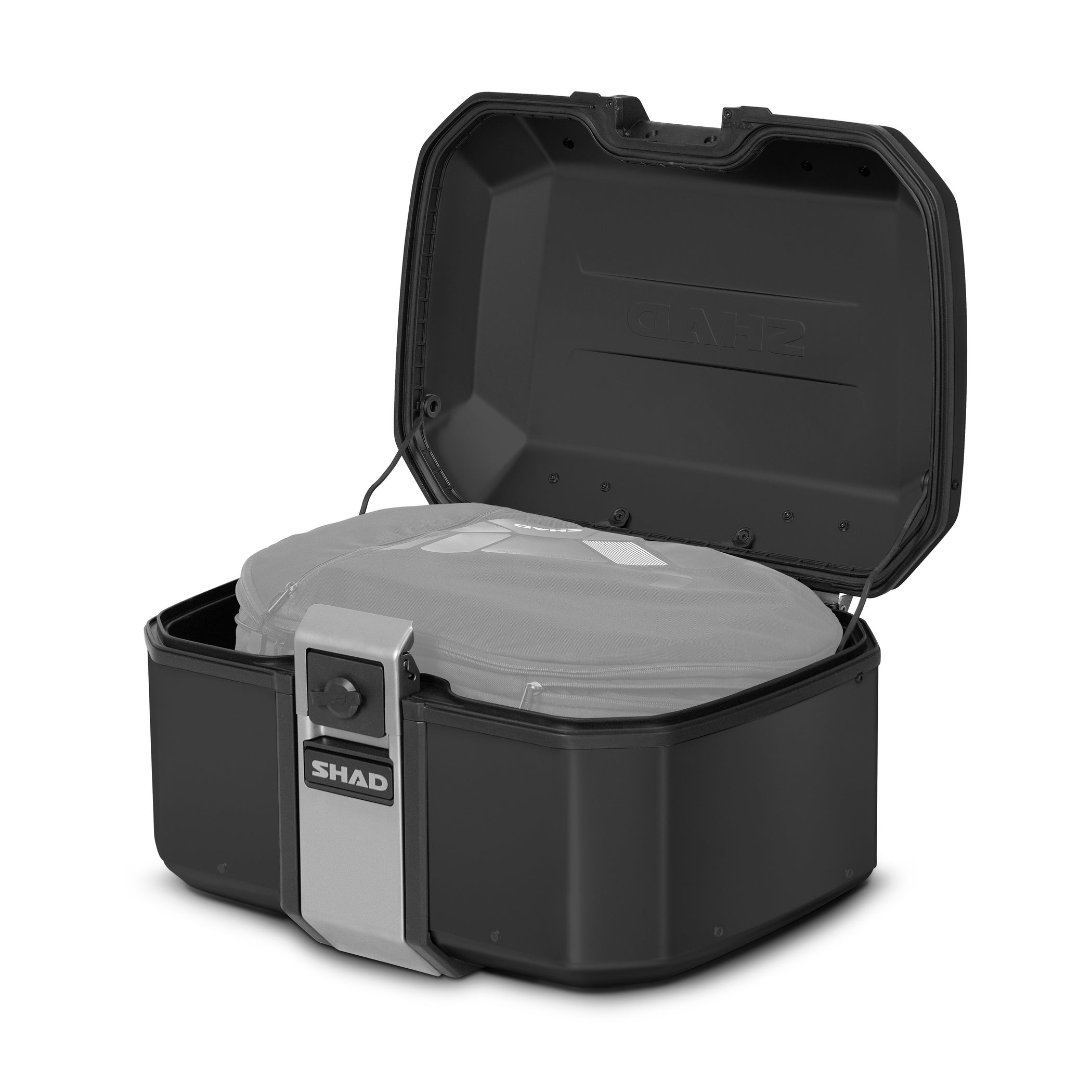 SHAD TERRA TR55 BLACK Aluminum Top Case (2) Helmets | SHAD — SHAD USA