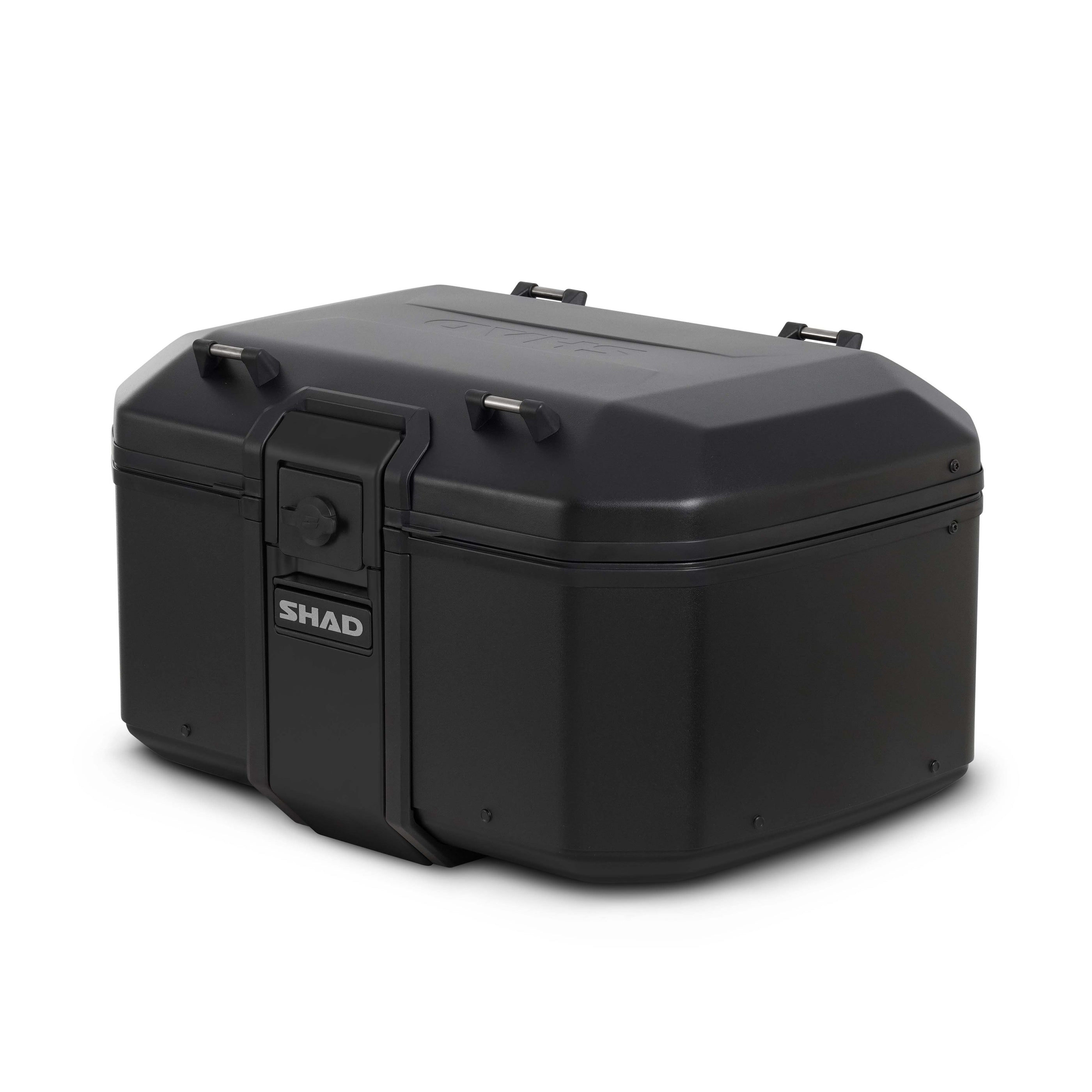 SHAD TERRA TR55 BLACK Aluminum Top Case (2) Helmets | SHAD — SHAD USA